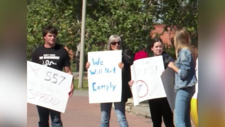Students gathered at the Montana State University campus to express concerns and disagreement ...